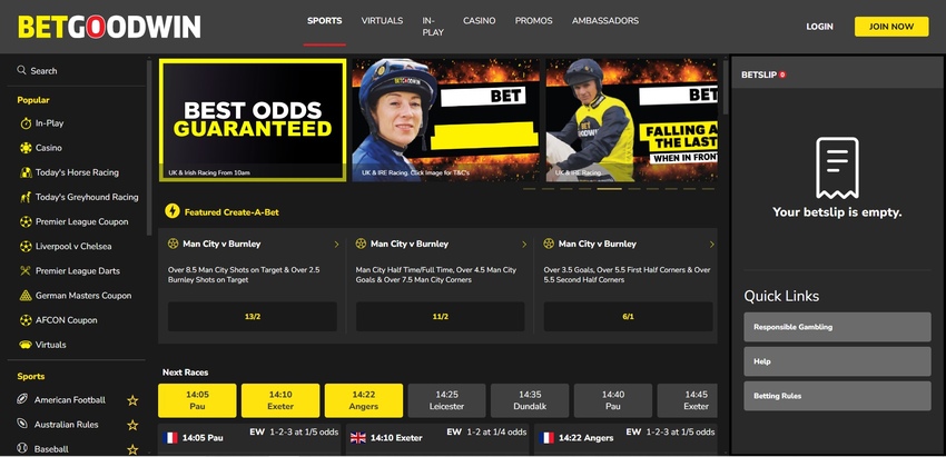BetGoodwin Review - Online Betting UK